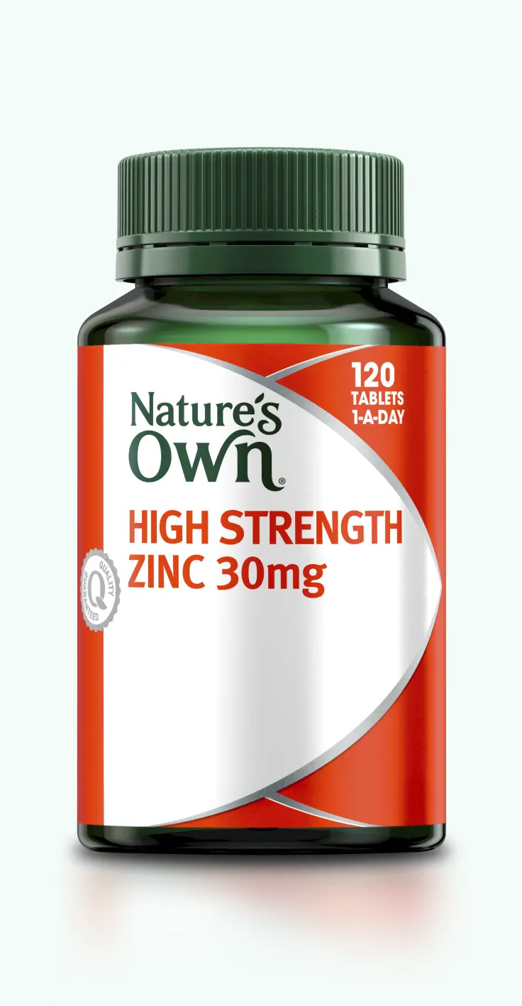 High Strength Zinc 30mg - Nature’s Own