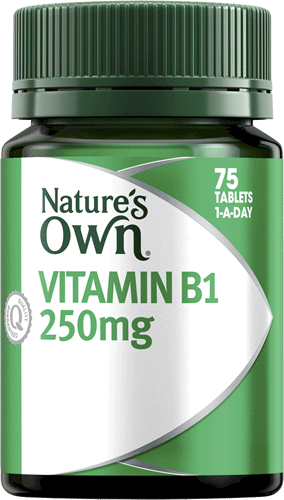 Vitamin B1 250mg Tablets - Nature's Own Australia
